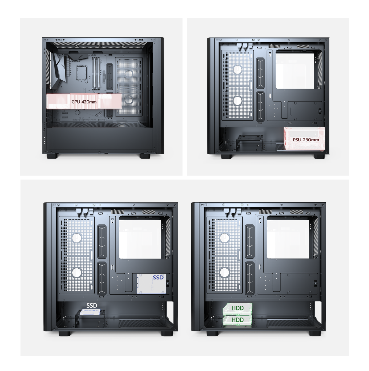 Montech XR Wood White White Computer Cases - ATX Form - Newegg.com